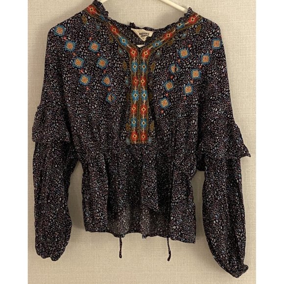 Savanna Jane | Tops | Savanna Jane Womens Medium Tiered Long Sleeve ...